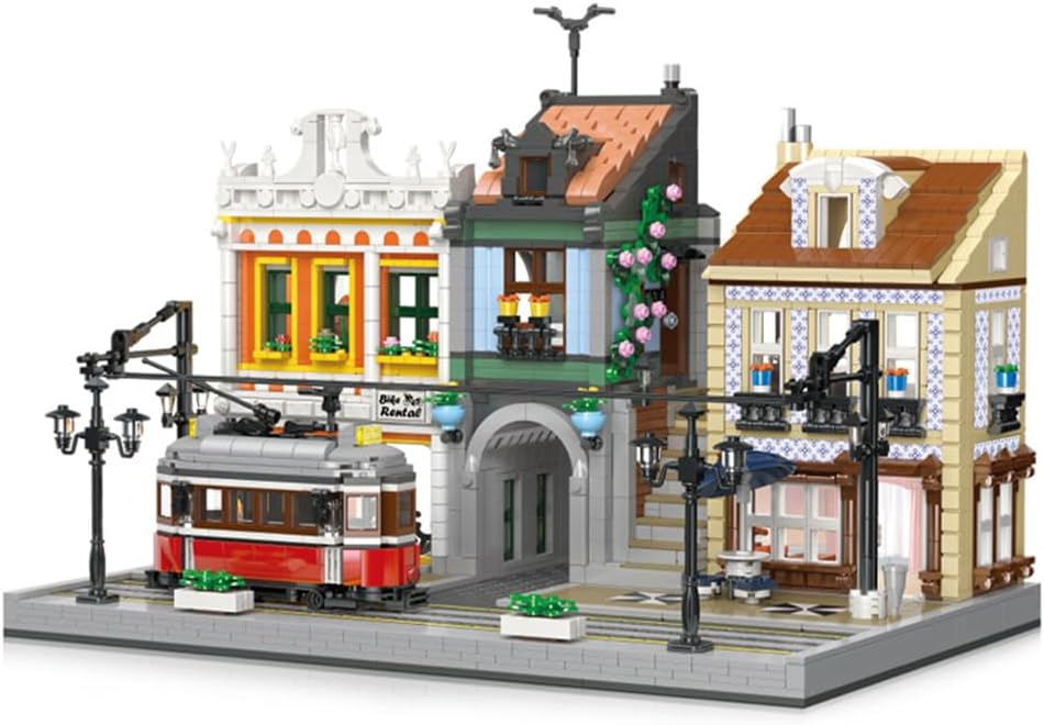 Amazon.com: MISINI 89132 Lisbon Tram Architecture Building Kit, Modular ...