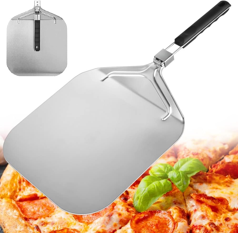 PhieeSeriy Pelle a Pizza 30 cm, Pelle Pizza avec Support en Aluminium ...
