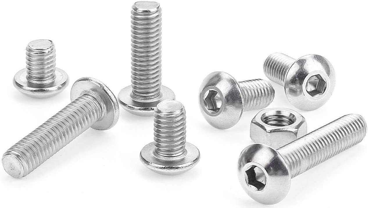 Snapklik.com : 280Pcs Metric M4 304 Stainless Steel Button Head Hex ...
