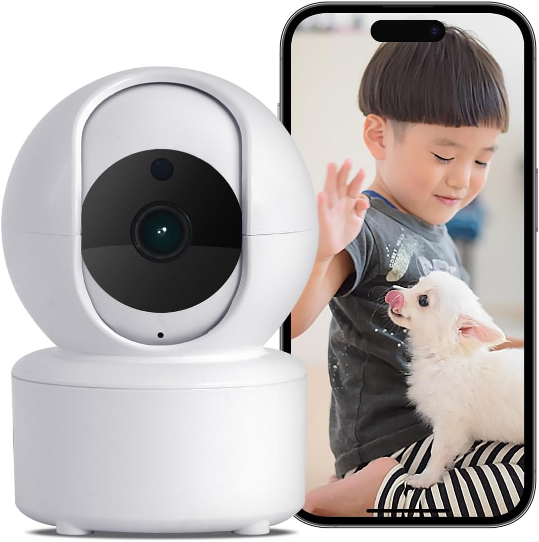 Amazon | WEIMALL 見守りカメラ 高齢者 ペット 赤ちゃん ペットカメラ iPhone対応 室内 夜間撮影 双方向通話 動作検知 自動追跡 定点観測機能 （ホワイト・5GHz対応 ...