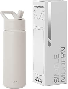 Amazon.com: Simple Modern Kids Water Bottle with Straw Lid Vacuum ...