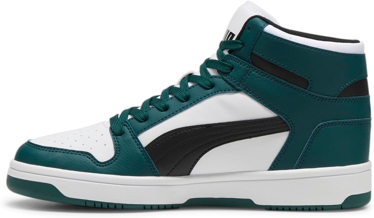 Amazon.com | PUMA Men's Rebound Layup Mid Shoes Sneaker, Dark Myrtle ...