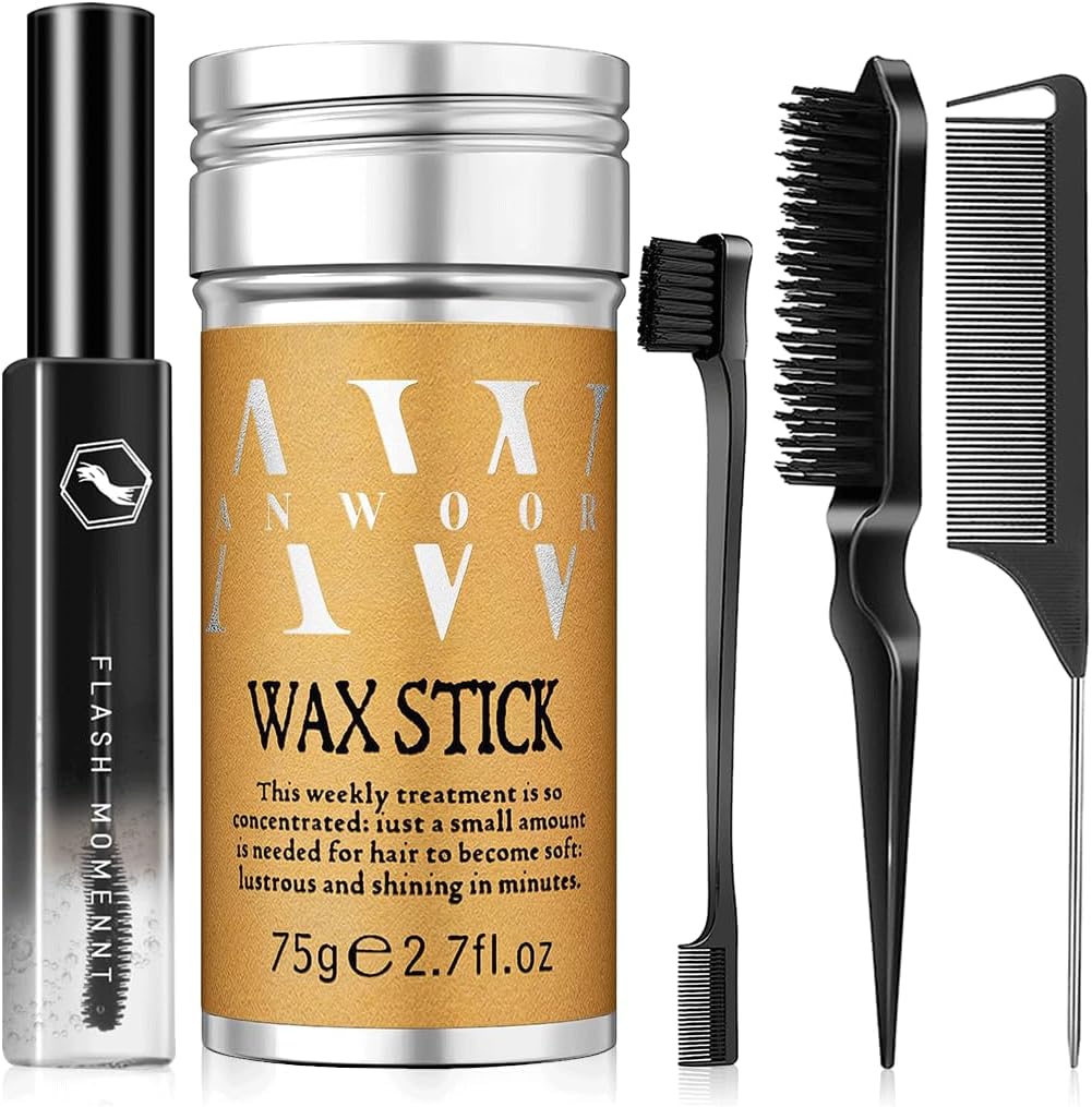 Amazon.com: Hair Wax Stick, Slick Back Hair Brush, Fly Away Stick for ...