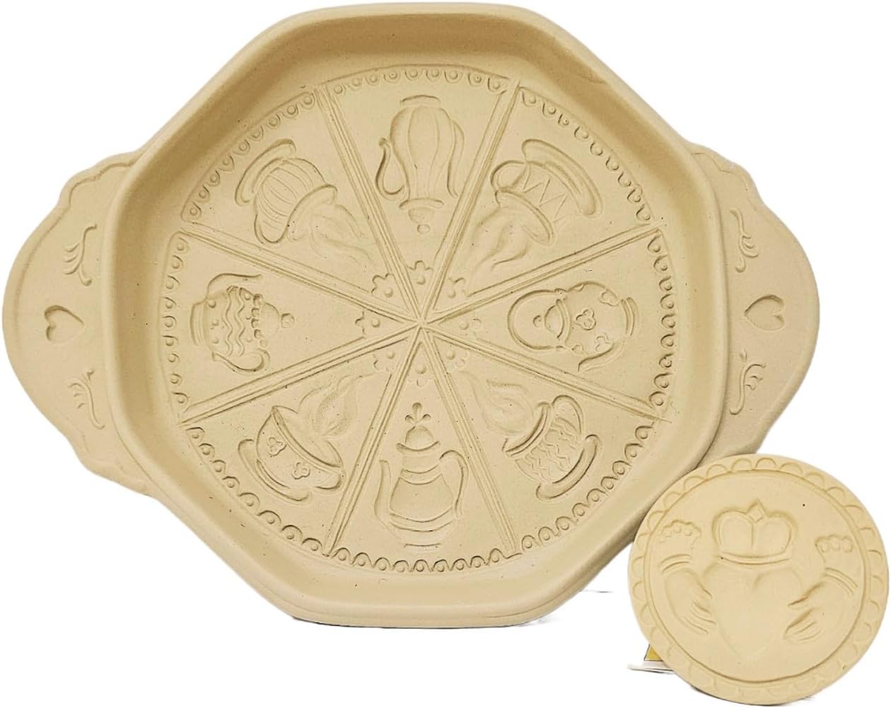 Amazon.com: Brown Bag Ceramic Teatime and Claddagh Shortbread Pan and ...