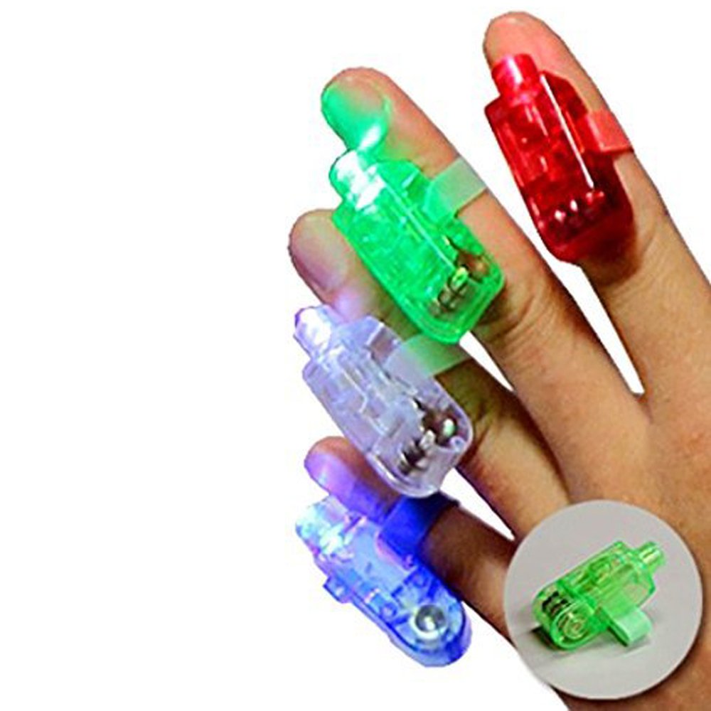Amazon.co.jp: 【 野外 コンサート イベント に 】 LED フィンガー レーザー ライト [ 4個 セット ] 夏 フェス ...