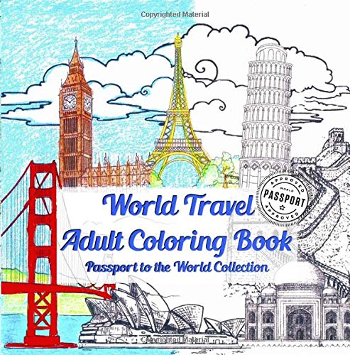 Amazon.com: World Travel Adult Coloring Book: Passport to the World ...