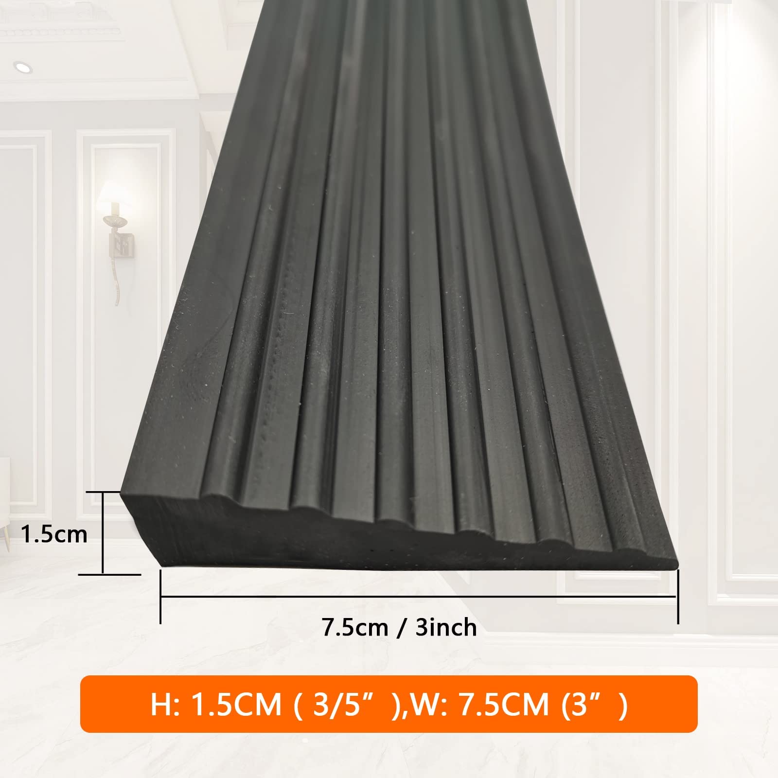 Snapklik.com : 3/5" Rise Non Slip Solid Rubber Portable Sill Scooter ...