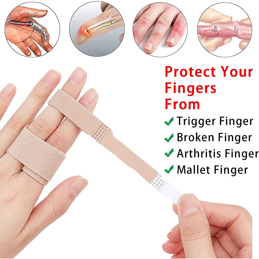 Snapklik.com : 3Pcs Finger Splints,Thumb Brace,Finger Buddy Wraps For ...