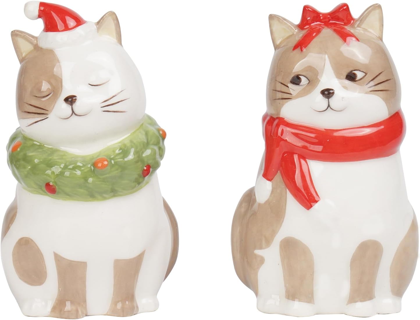 Amazon.com: Christmas-Decorative Salt & Pepper Shakers Sets- Ceramic ...