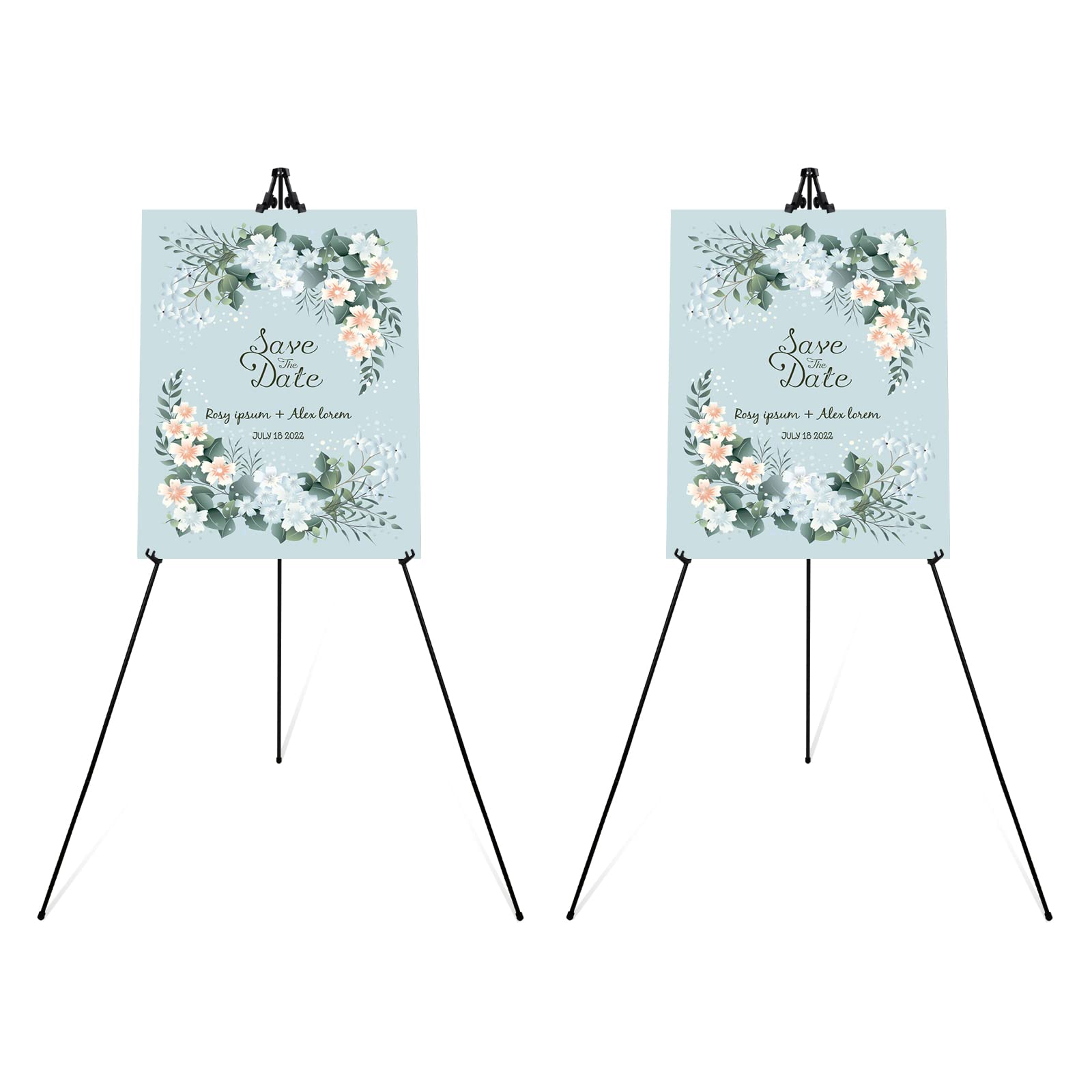 Amazon.com: Easel Stand,Upgraded Display Easel 2PCS for Wedding,Sign ...