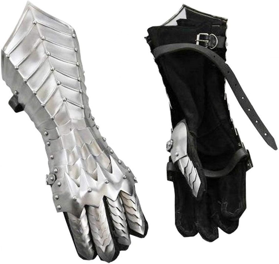 Amazon.com: MAI Medieval Knight Gauntlets Gothic Gauntlet Gloves 18G ...