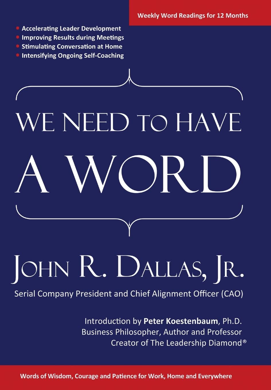 We Need to Have a Word: Words of Wisdom, Courage and Patience for Work ...