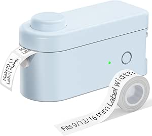 Makeid L1 Label Printer, Self-Adhesive Labelling Device, Bluetooth ...