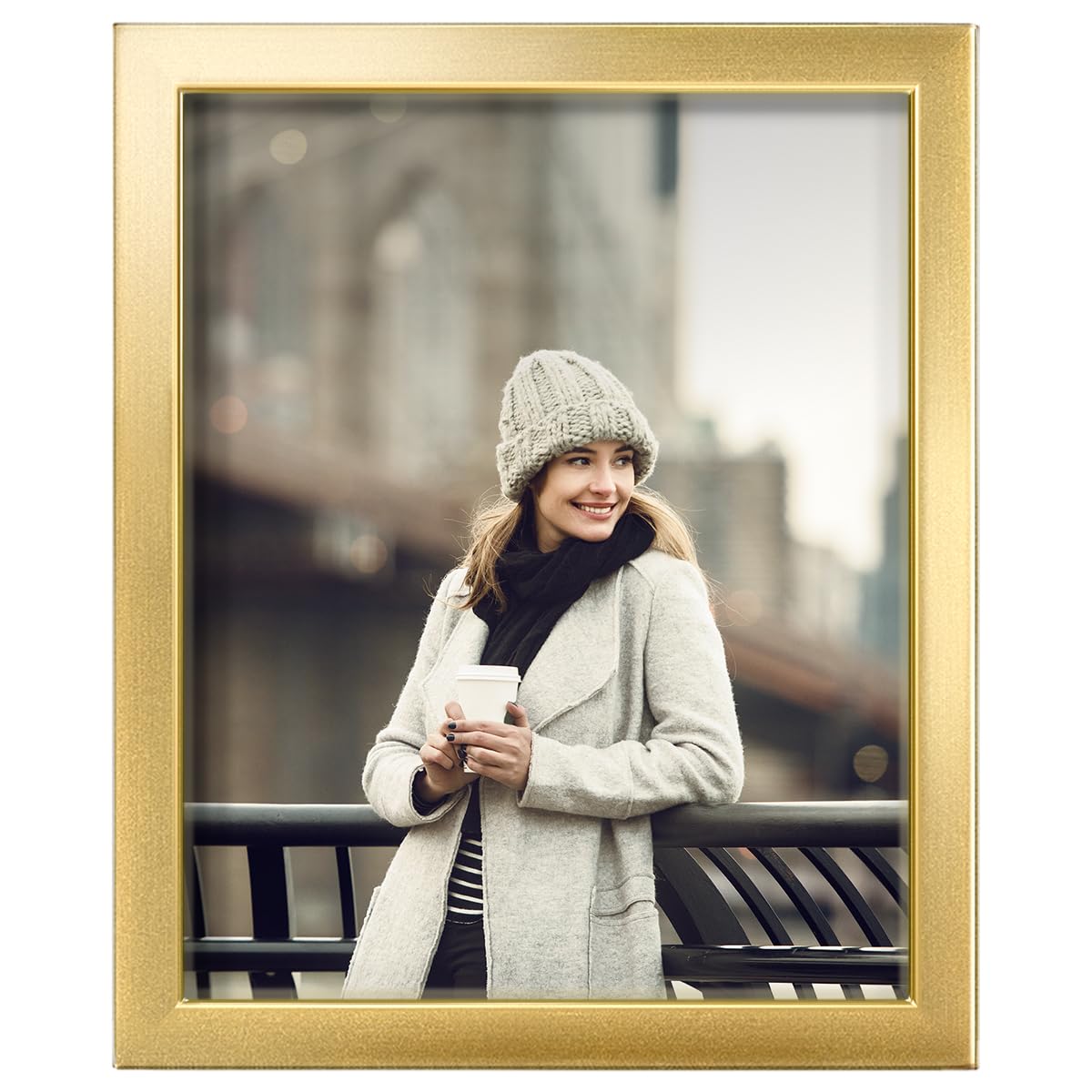 Amazon.com - Renditions 8x10 inch Solid Wood Picture Frame, High ...