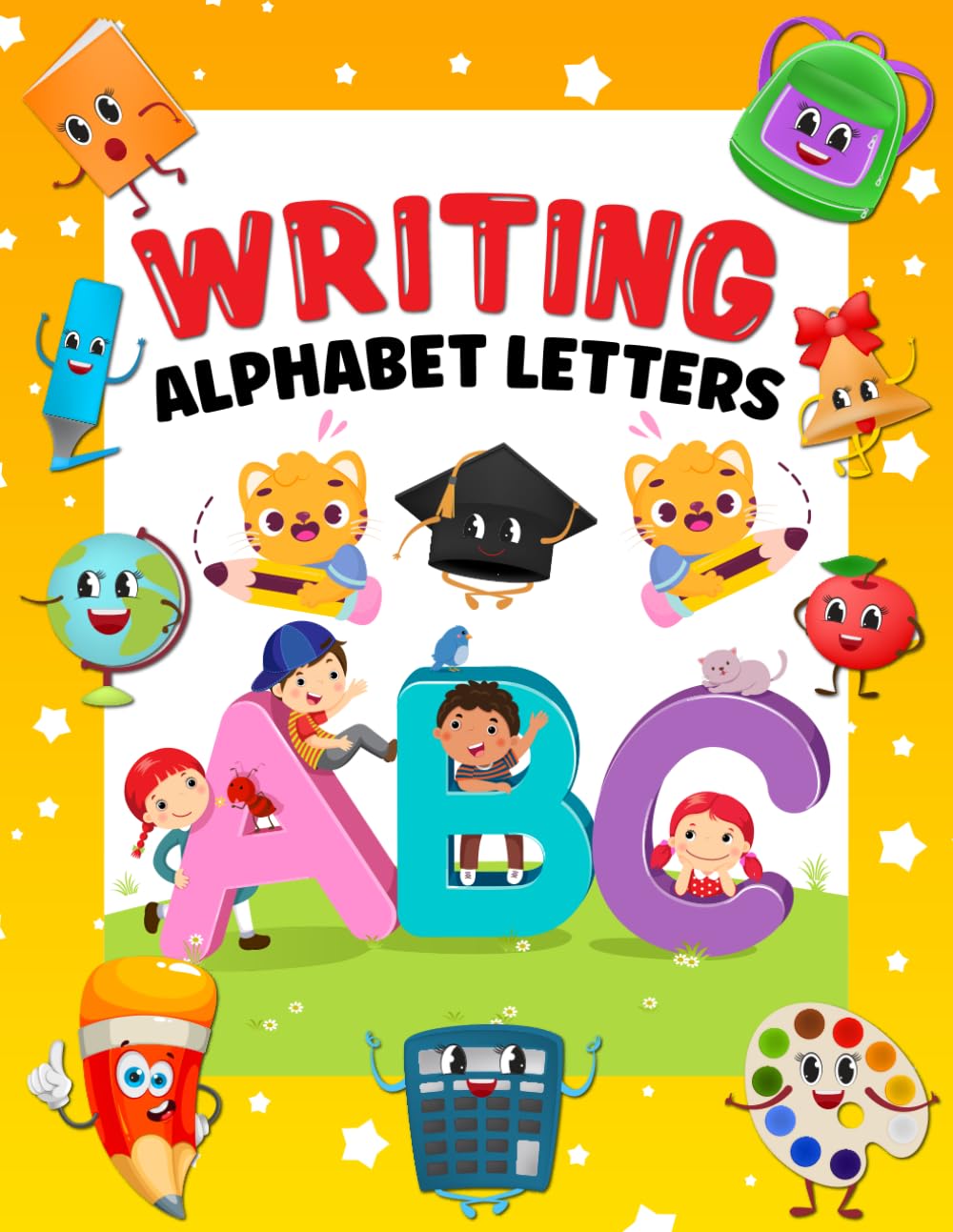 Writing Alphabet Letters with three lines, dotted in the middle. 152 ...