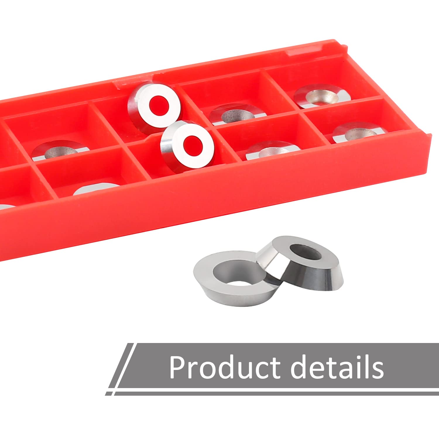 Snapklik.com : Set Of 10 12mm Round Carbide Inserts For Carpentry ...