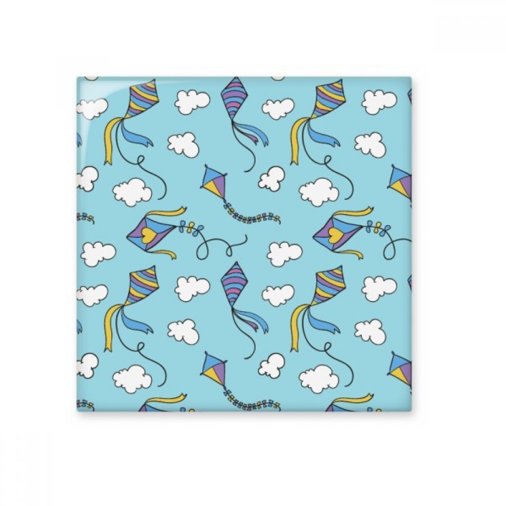 DIYthinker Hand Painted Geometry Simple Kite Pattern Ceramic Bisque ...