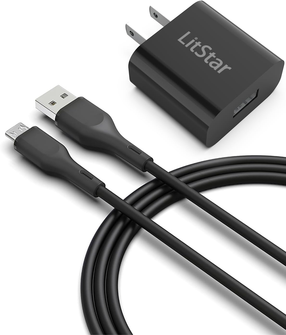 Amazon.com: Adaptive Fast Charging Wall Charger and 5-Feet Micro USB 2. ...