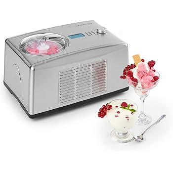 Klarstein Snowberry & Choc - Ice Cream Machine, Ice Cream Maker, 135W ...