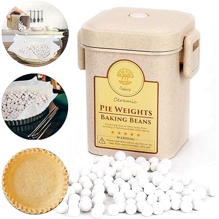 Amazon.com: Ceramic Pie Weights Reusable 10mm Baking Beans Pie Crust ...