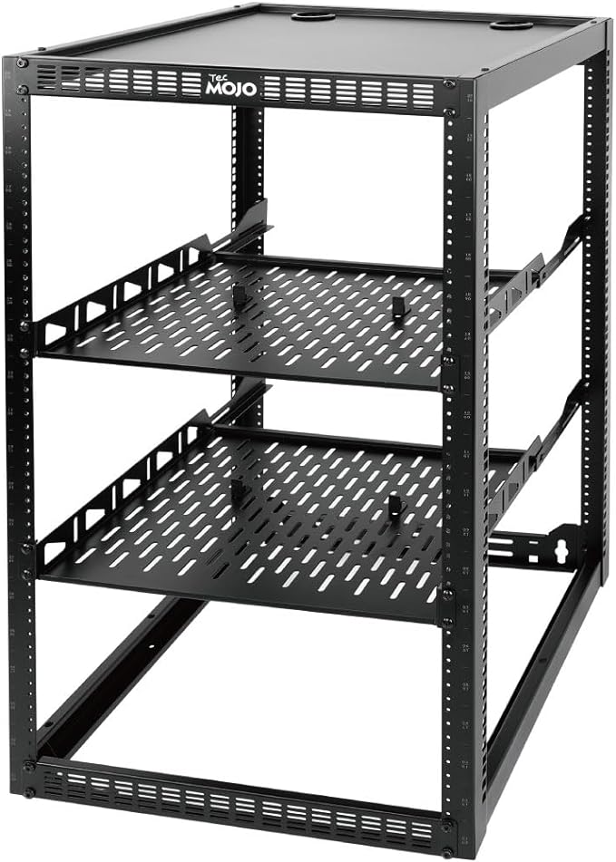 Amazon.com: Tecmojo 20U Open Frame Network Rack for IT & AV Gear, AV ...