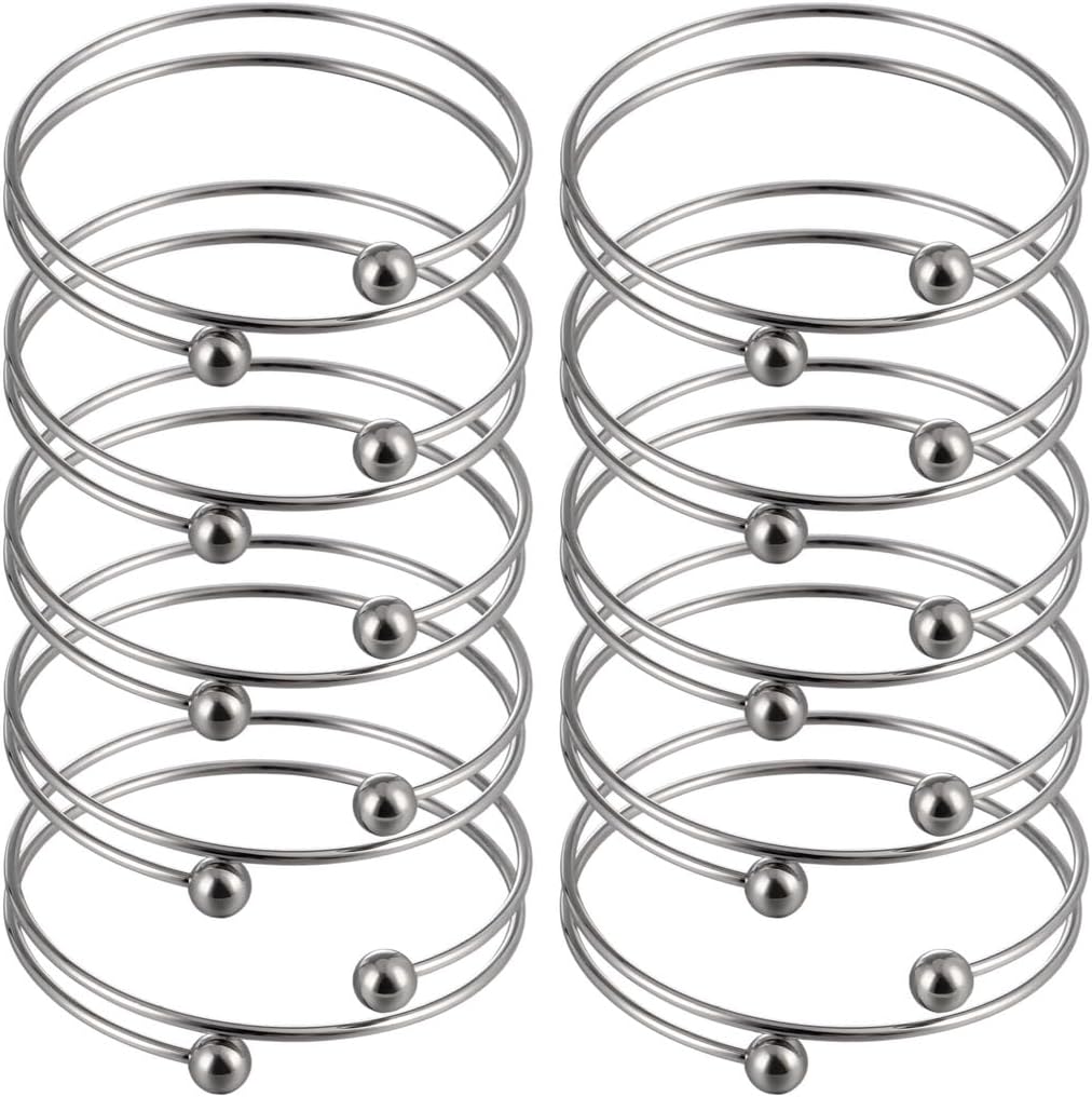 Amazon.com: Varku 10PCS DIY Wire Bracelet, 2.7inch Stainless Steel Wire ...