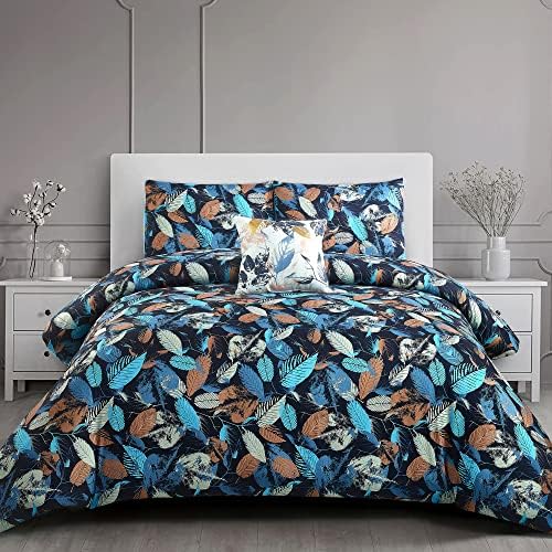 Style Quarters Queen Comforter Set - 4 Pieces Soft and Comfort Floral ...