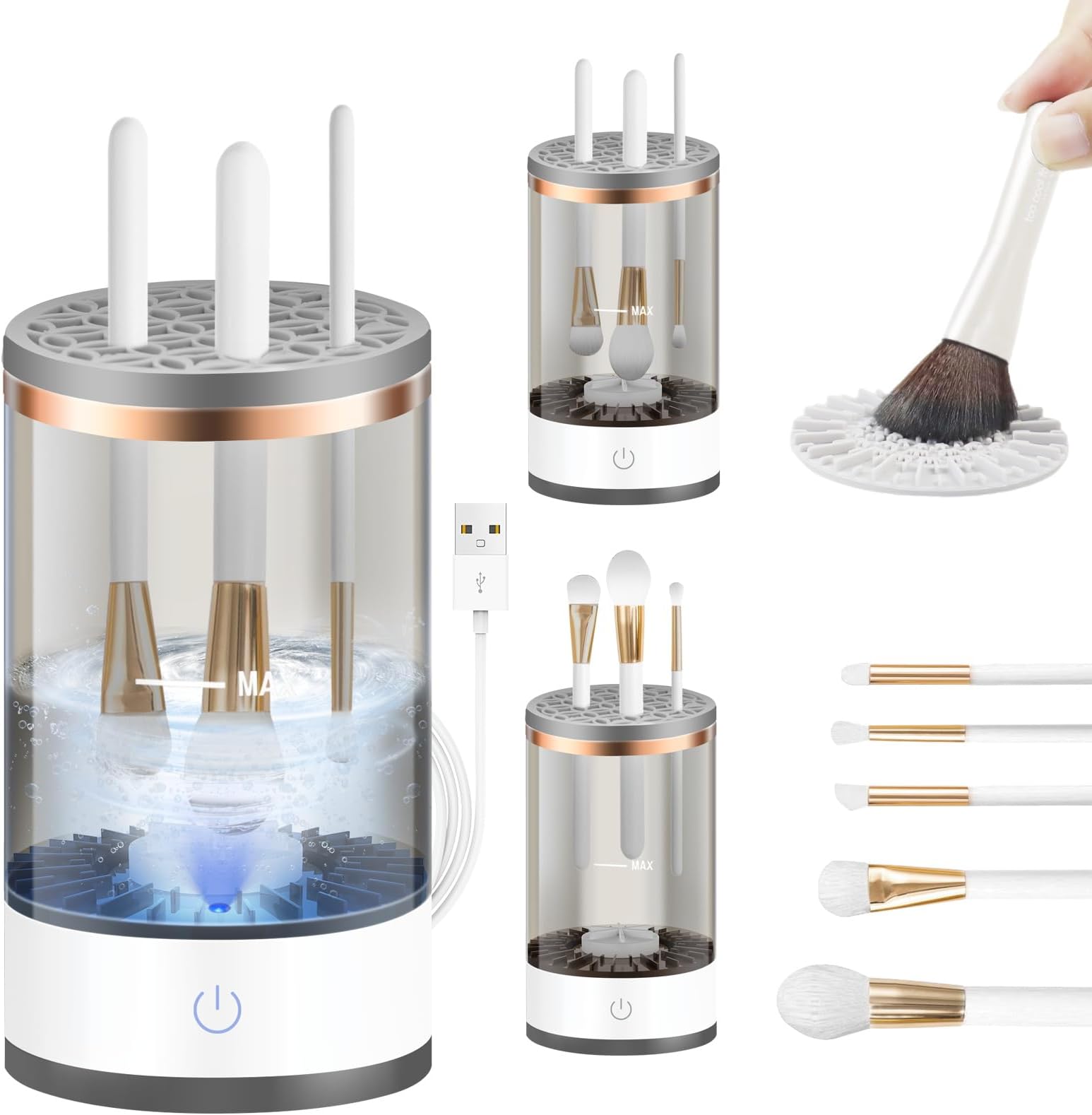 Amazon.com: Efficient Electric Makeup Brush Cleaner Machine, Automatic ...