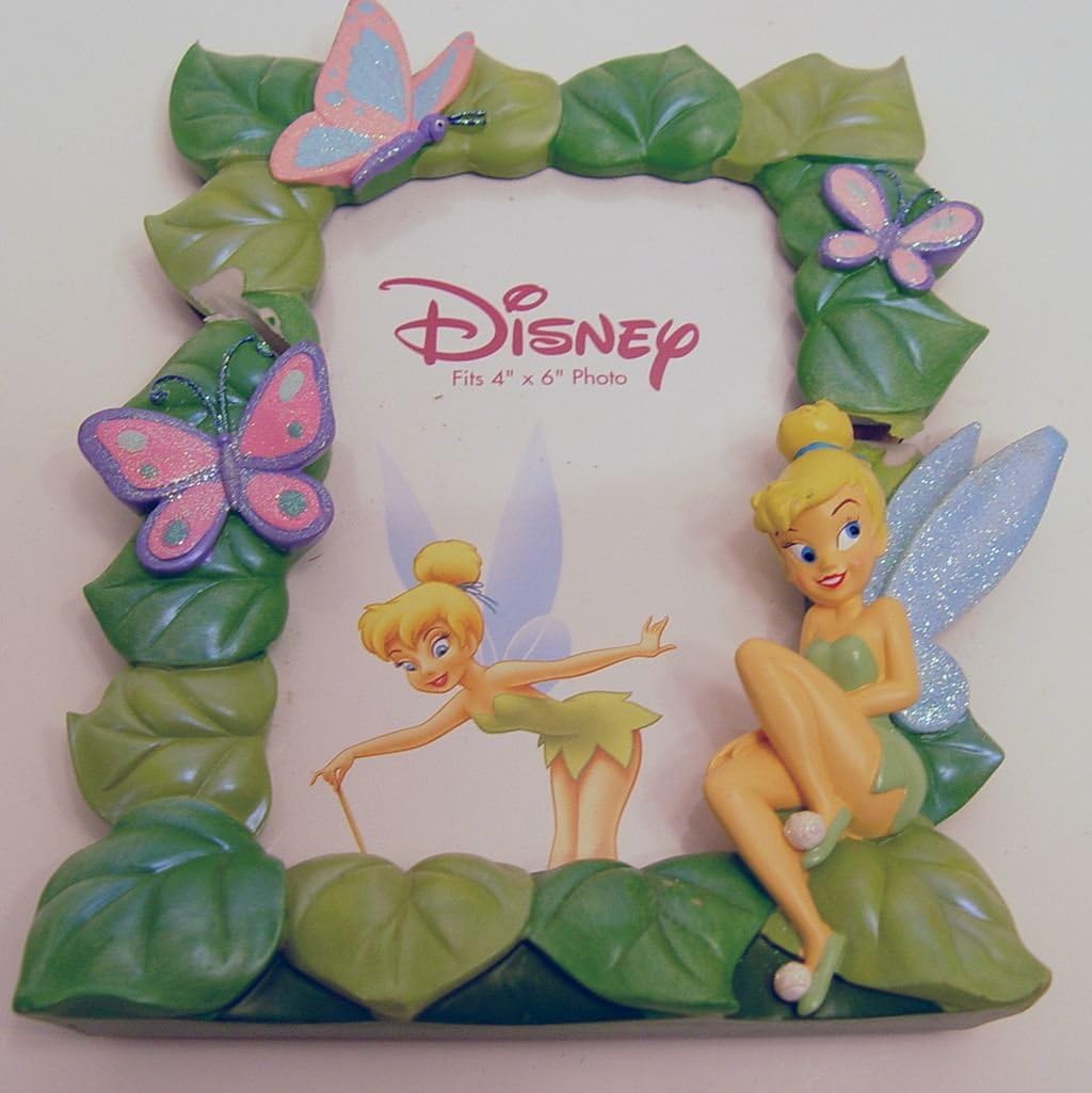 Amazon.com: Enesco Disney Tinkerbell Resin Photo Picture Frame Holds 4 ...