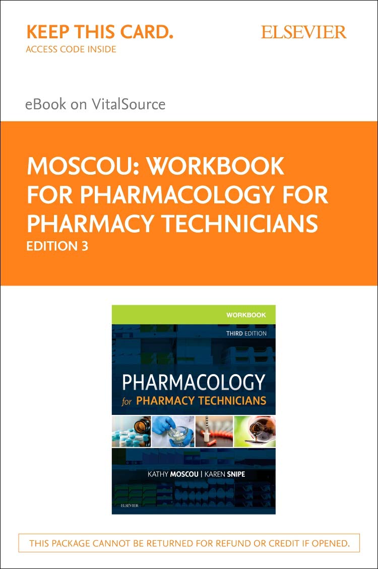 Workbook for Pharmacology for Pharmacy Technicians - Elsevier eBook on VitalSource (Retail ...
