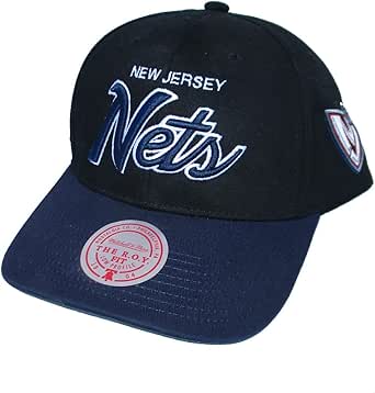 Amazon.com: New Jersey Nets Low Profile 2 Tone Strapback Adjustable Hat ...