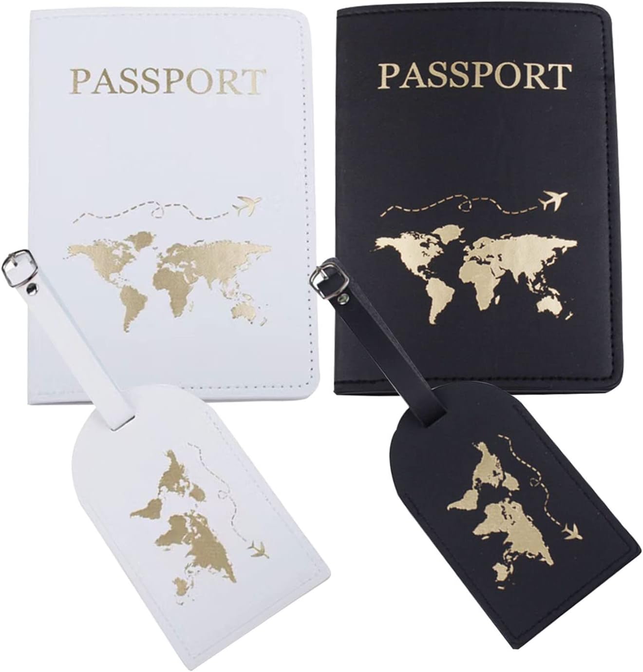Amazon.com | Syiomlis Mr and Mrs Luggage Tags Couples Passport Holder ...