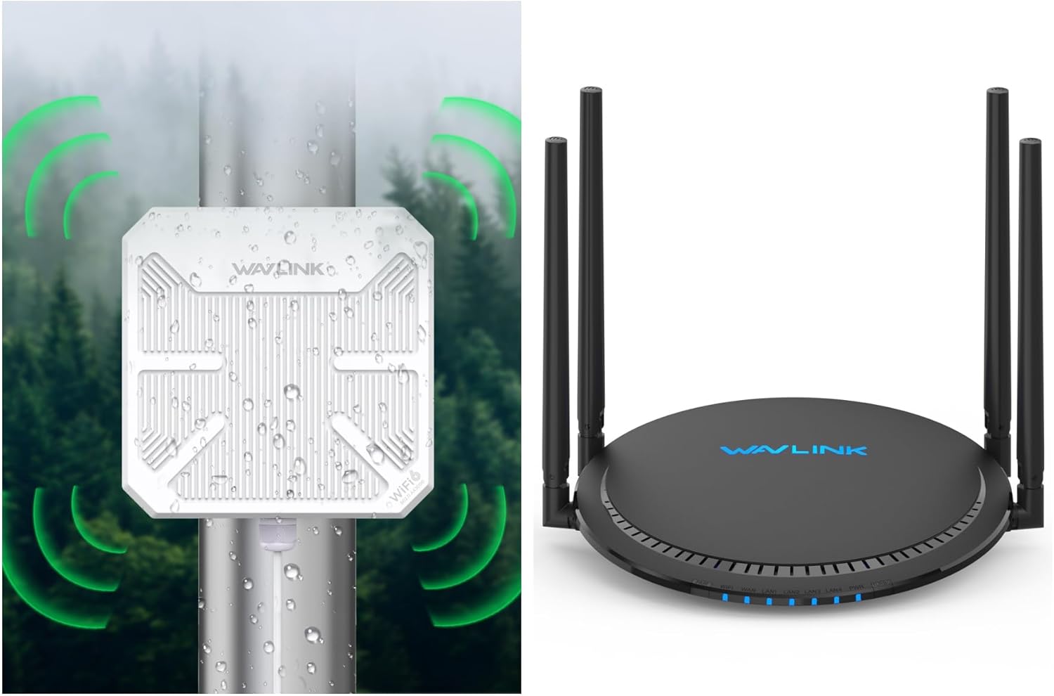 Amazon.com: WAVLINK AX3000 Outdoor WiFi 6 Repeater, AX1800 WiFi Router ...