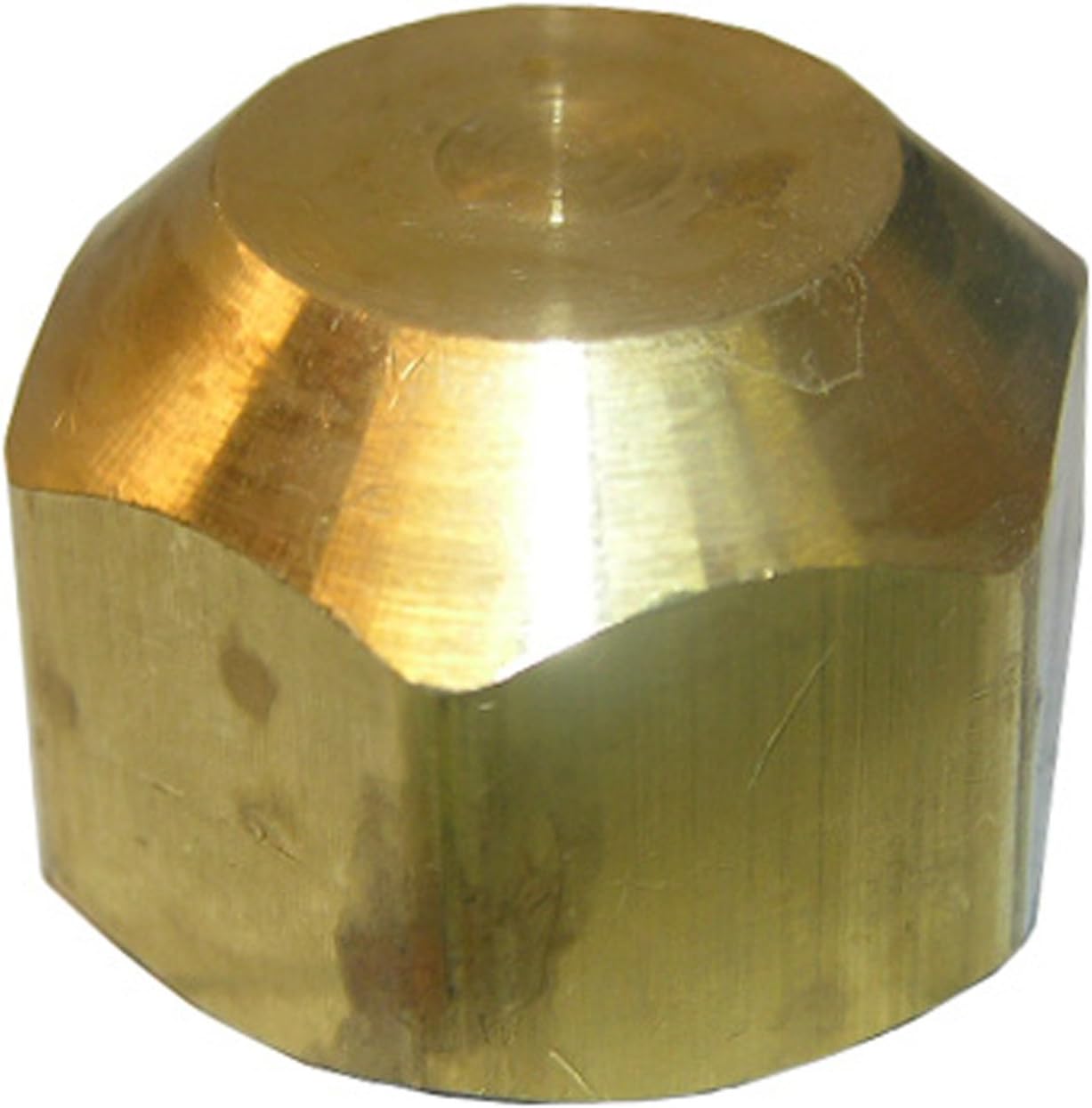 Amazon.com: Pipe Fitting Cap 1" Female Brass Pipe Cap NPT : Industrial ...