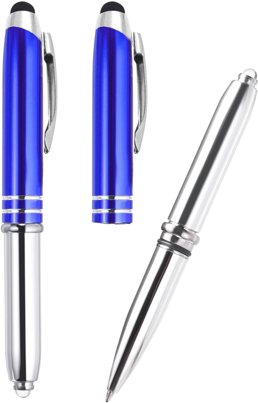 Amazon.com: PATIKIL Ballpoint Pen with Stylus Tip and LED Flashlight, 2 ...