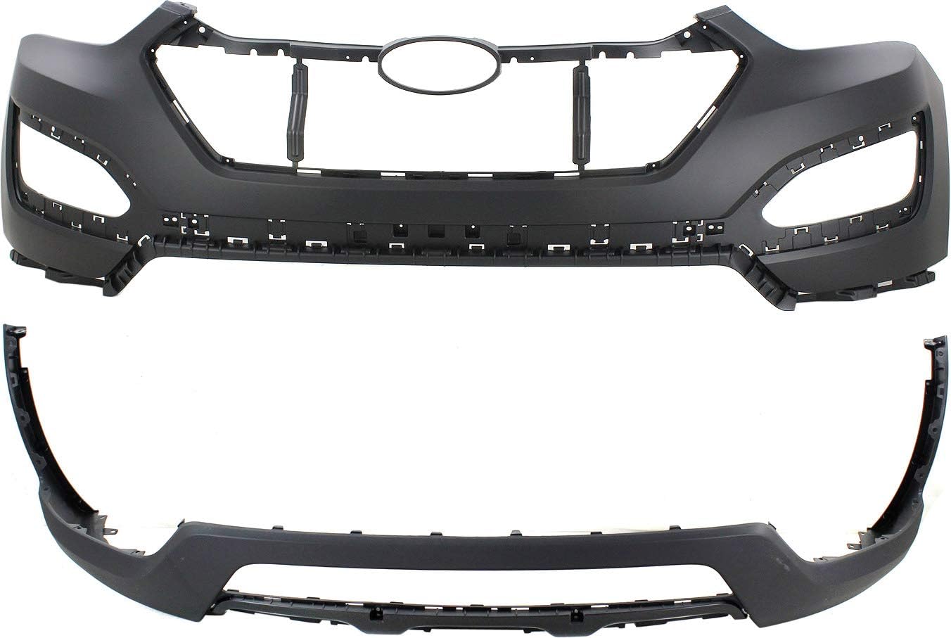 Amazon.com: Garage-Pro Front Bumper Cover Set for Hyundai Santa Fe ...