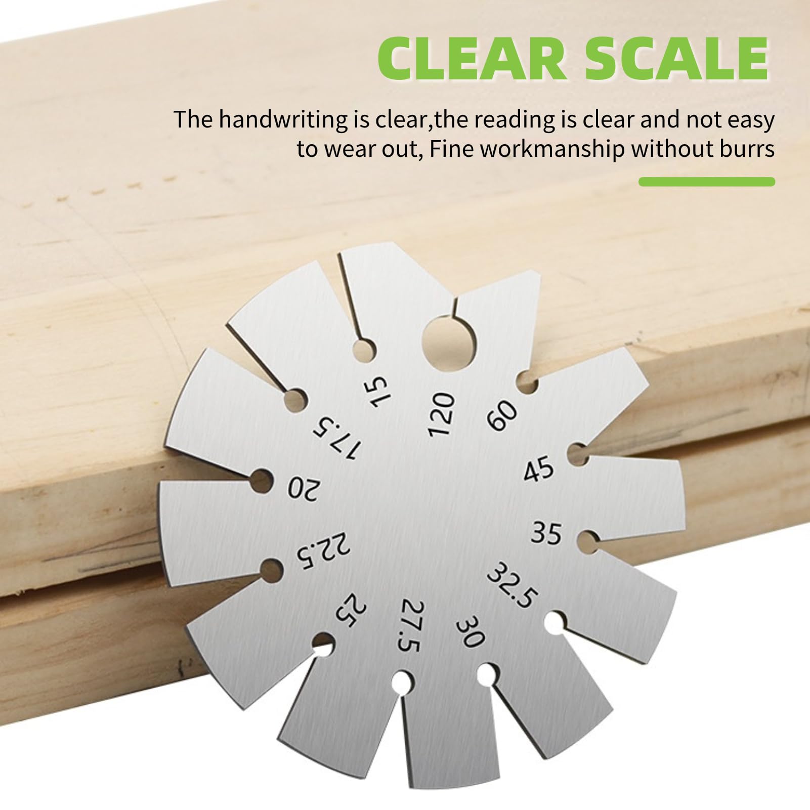 Snapklik.com : Stainless Steel Bevel Angle Gauge, Measure 15-120 Degree ...