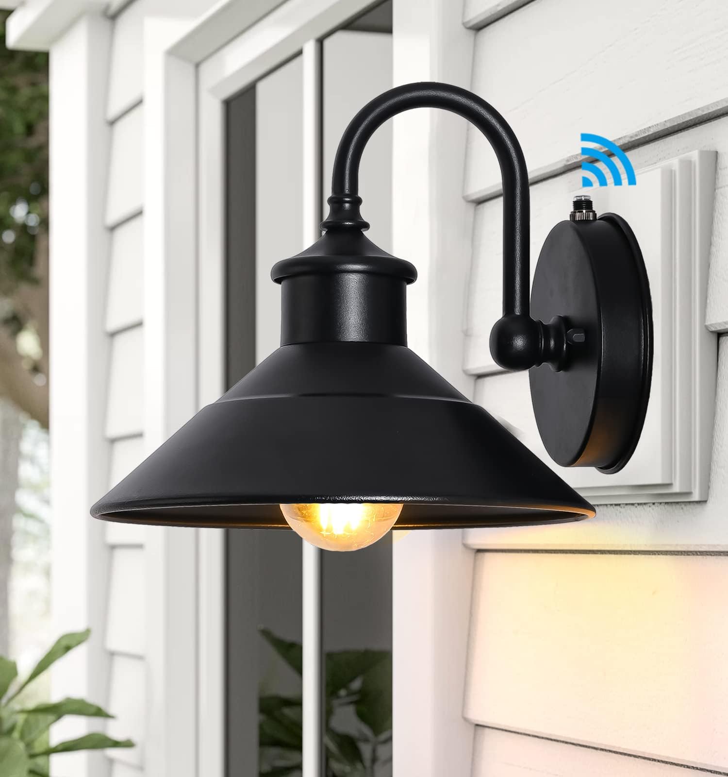 JOESA Dusk to Dawn Classic Outdoor Barn Light Fixture, Waterproof and ...