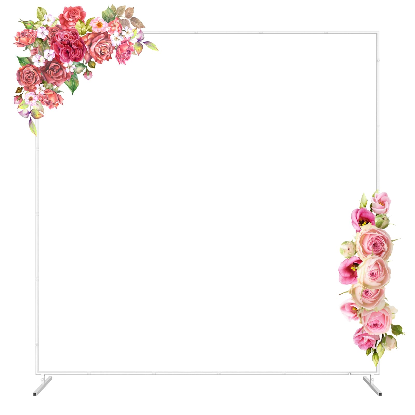 Amazon.com : 6.6x6.6FT Square Backdrop Stand,Gold Wedding Arches for ...