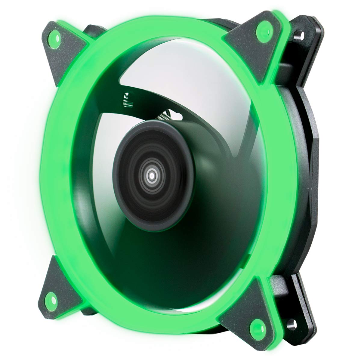 UNYKA GAMING Candy 20 Ring LED Computer Fan 120 mm Green Ultra Quiet ...