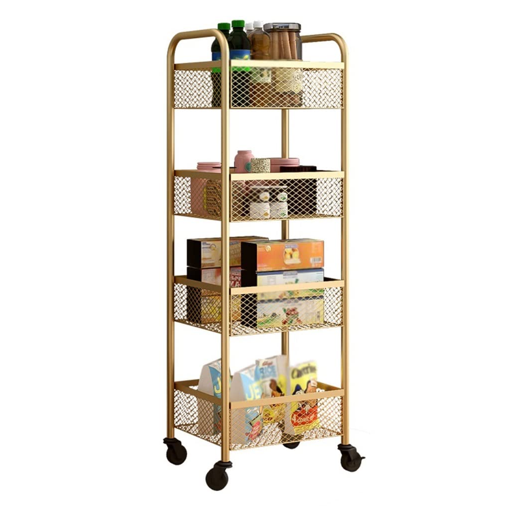 Amazon.com: Slide Out Storage Cart,3 Tier Bathroom Storage Organizer ...