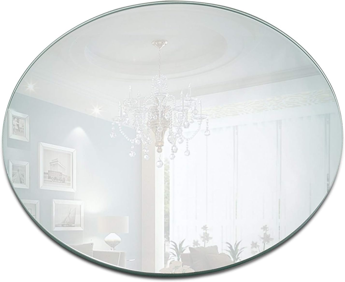 Amazon.com: 10 Inch Round Mirror Plate, Set of 12-1.5mm Thick Glass ...