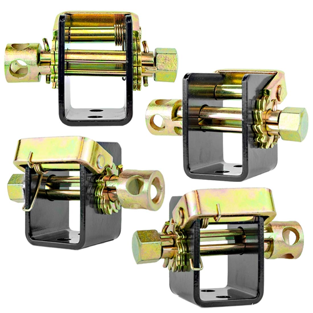 Snapklik.com : Bolt On Weld On 2 Inch Lashing Winch 4 Pack