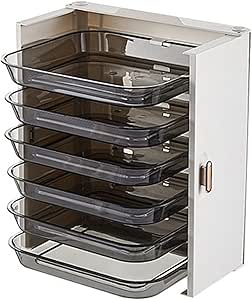 Kitchen Dishes Storage Shelf,6 Layers Wall Mounted Organization Rack ...