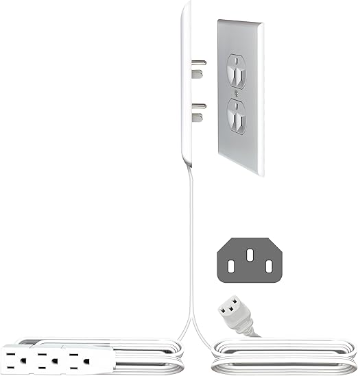 Amazon.com: Sleek Socket Original & Patented Ultra-Thin Outlet ...