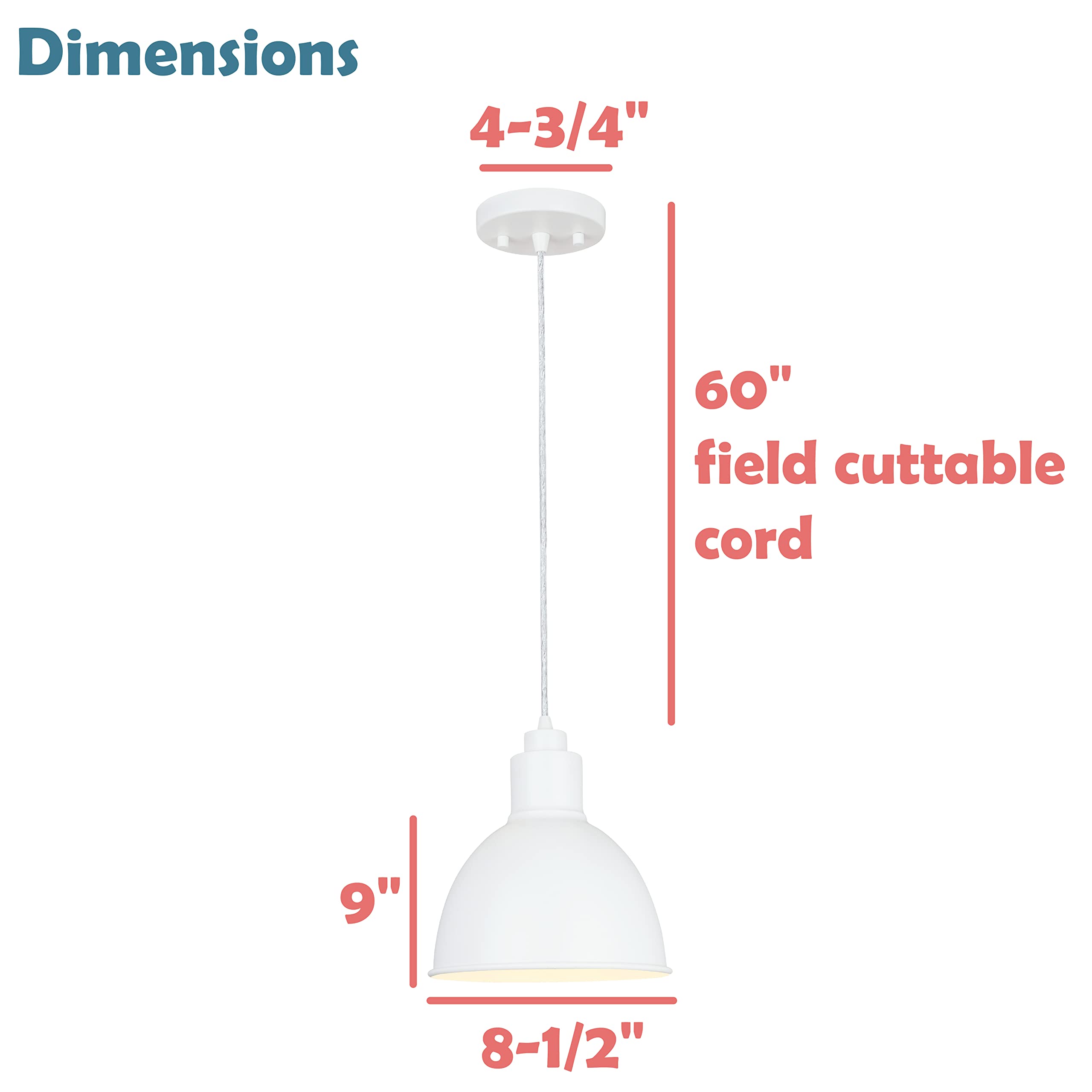 Firstlight 2311CR Modern Cream Dome Shade Ceiling Pendant Light Fitting ...