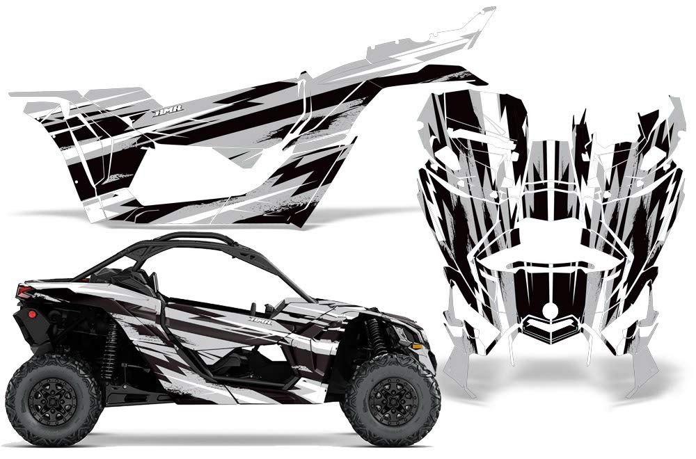 Amazon.com: AMR Racing UTV Graphics Full kit Sticker Decal Compatible ...