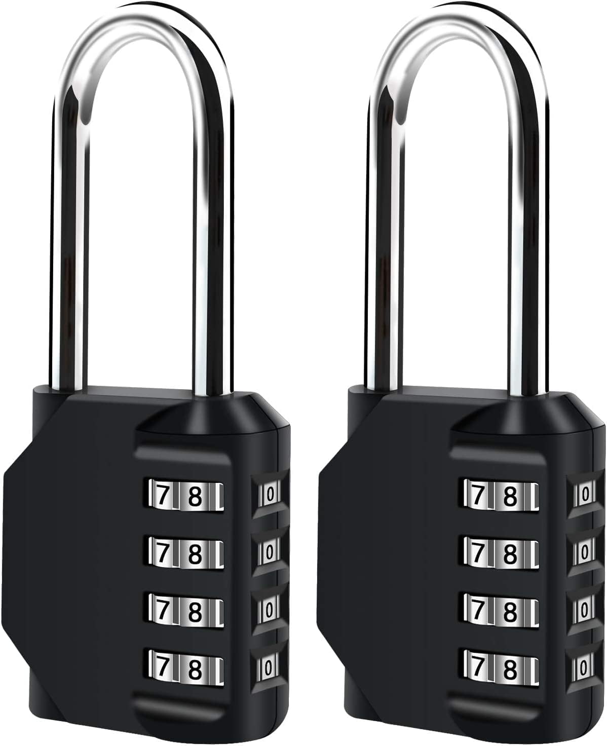 Yetedole Combination Padlock, 2.5inch Long Shackle 4 Digit Code Padlock ...