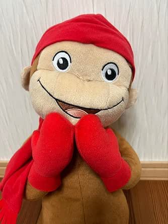 Amazon.co.jp: Curious George Red Hat and Red Gloves Version Plush ...