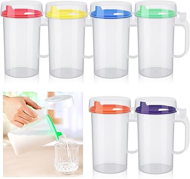 Amazon.com: Newtay 6 Pack Early Learning Kids Easy Pouring Mini ...